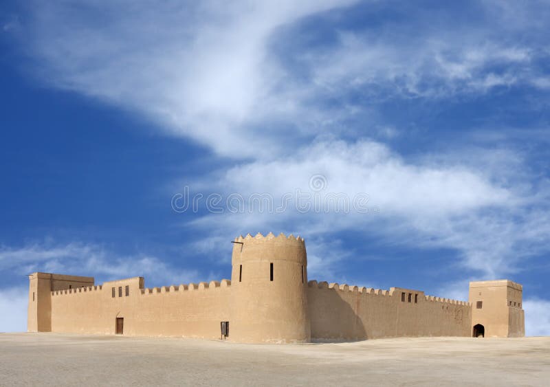 A Beautiful View of Riffa Fort Bahrain from East Stock Photo - Image of ...