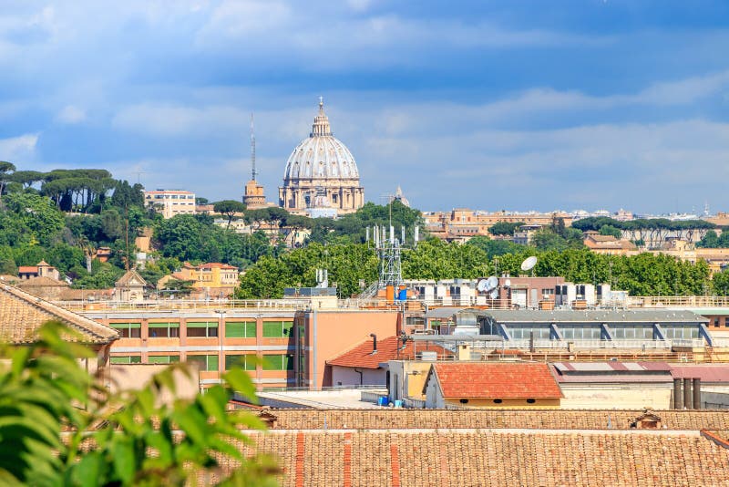 Beautiful View of Rome from Height Stock Image - Image of europe, city ...