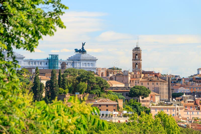 Beautiful View of Rome from Height Stock Image - Image of view, europe ...