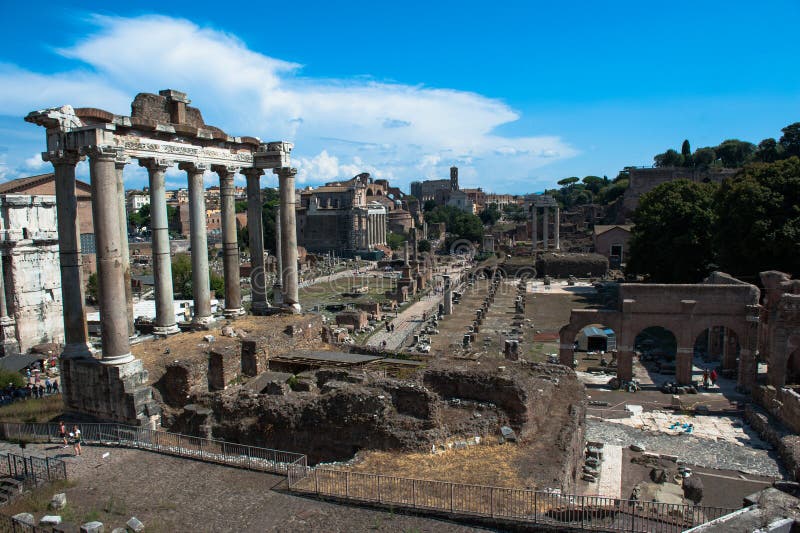 Beautiful View of Rome, Italy Editorial Stock Photo - Image of people ...