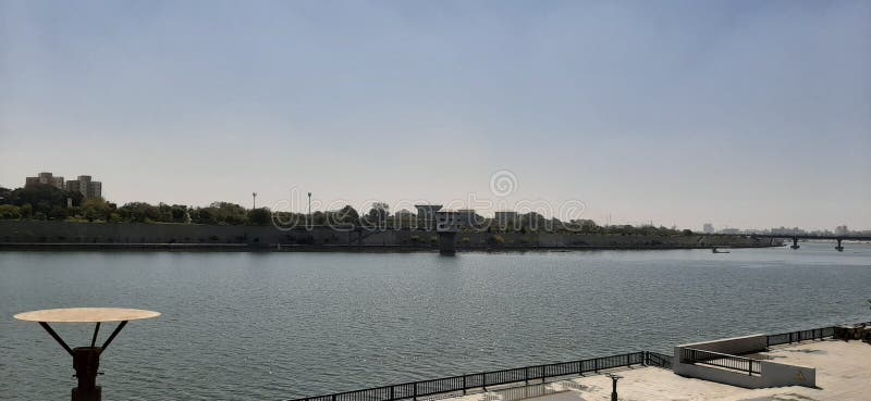 A Beautiful View of Sabarmati River Stock Image - Image of sabarmati ...