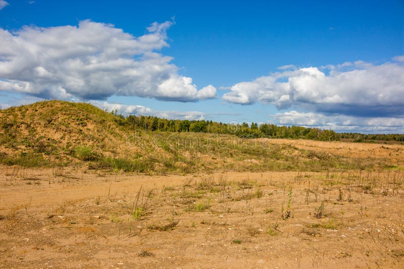 Beautiful View of the Sandy Terrain Stock Photo - Image of nature ...