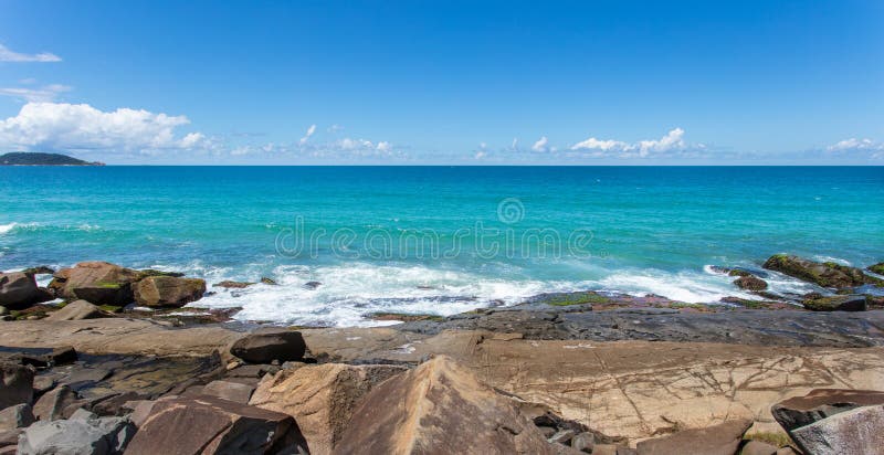 Beautiful View of the Sea in Brazil Stock Image - Image of coast ...
