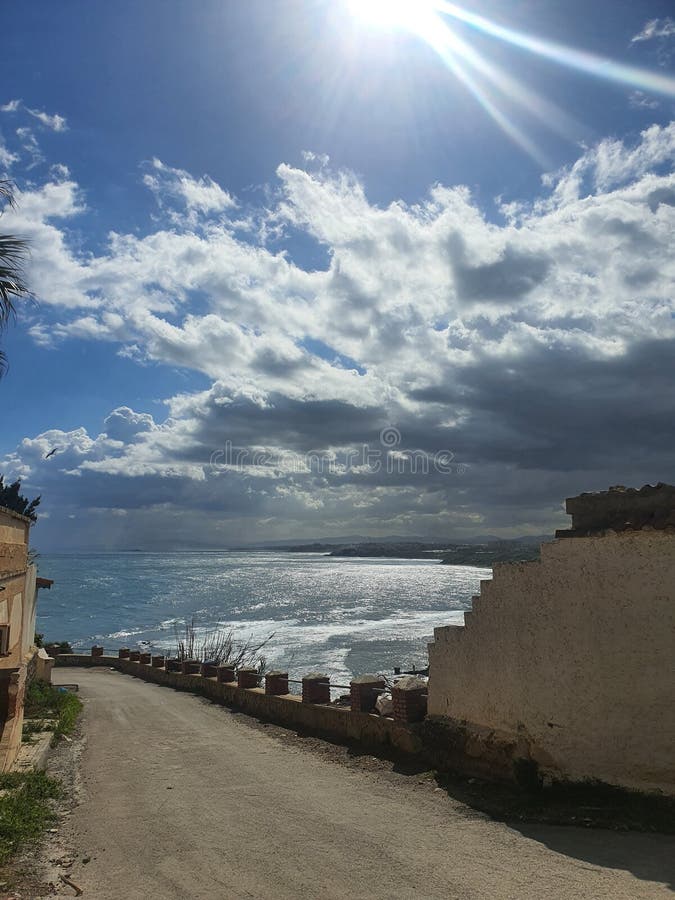 Beautiful View of the Sea from the Cliff Stock Photo - Image of ...