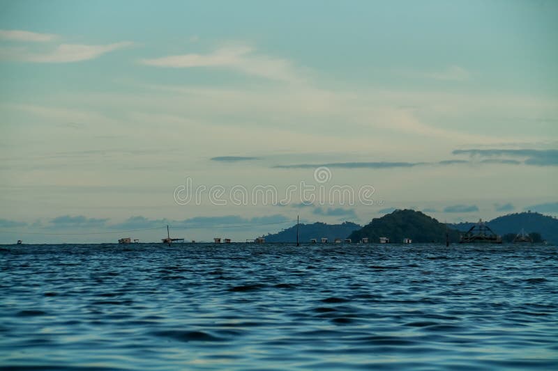 Beautiful View of the Sea in the Evening. Stock Image - Image of coast ...