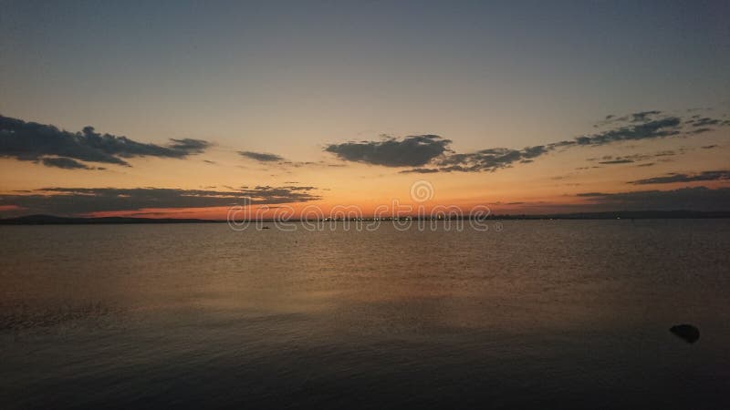 Beautiful View of a Sea during Mesmerizing Sunset Stock Photo - Image ...