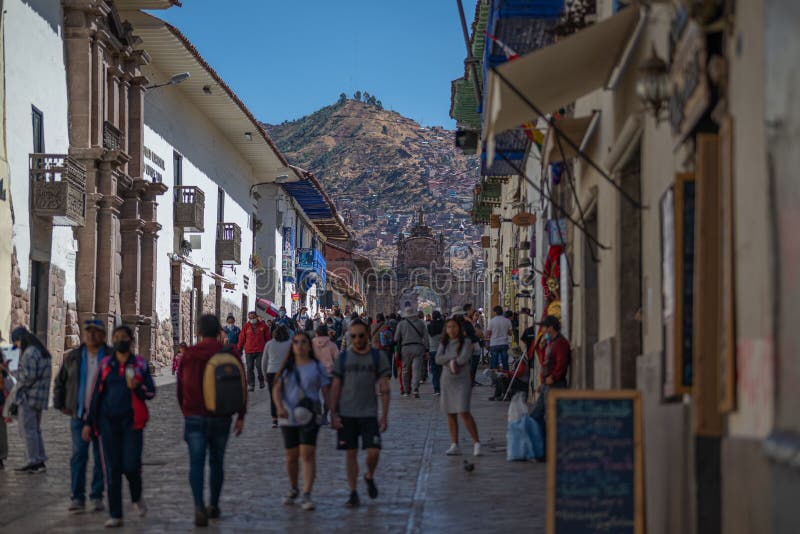 Beautiful View of Shops and Markets in Cusco in Peru Editorial Stock ...