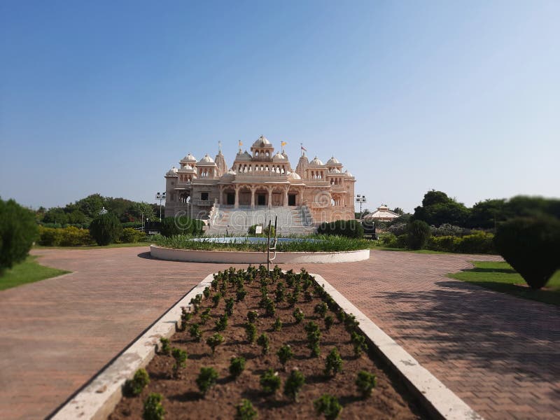 Beautiful View of Shree Hari Temple in Porbandar, India Stock Image ...