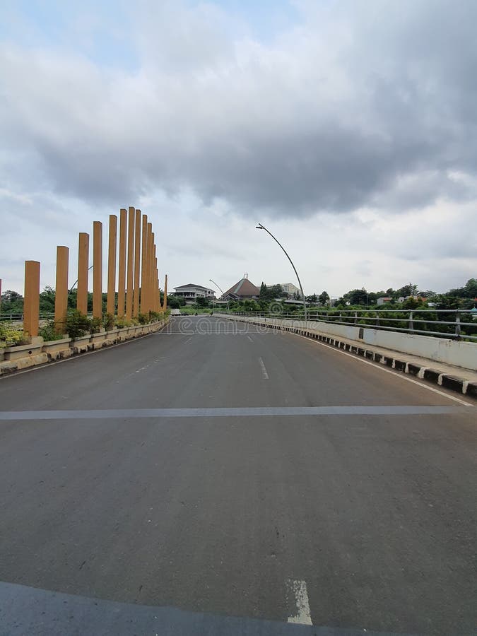 Beautiful View from South City Road, West Java Indonesia Stock Image ...