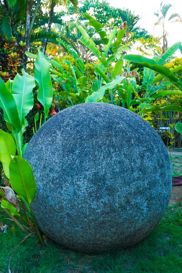 Beautiful View of the Stone Balls in Costa Rica Stock Photo - Image of ...