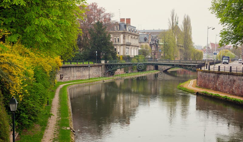 Beautiful Strasbourg view stock photo. Image of boats - 13189914