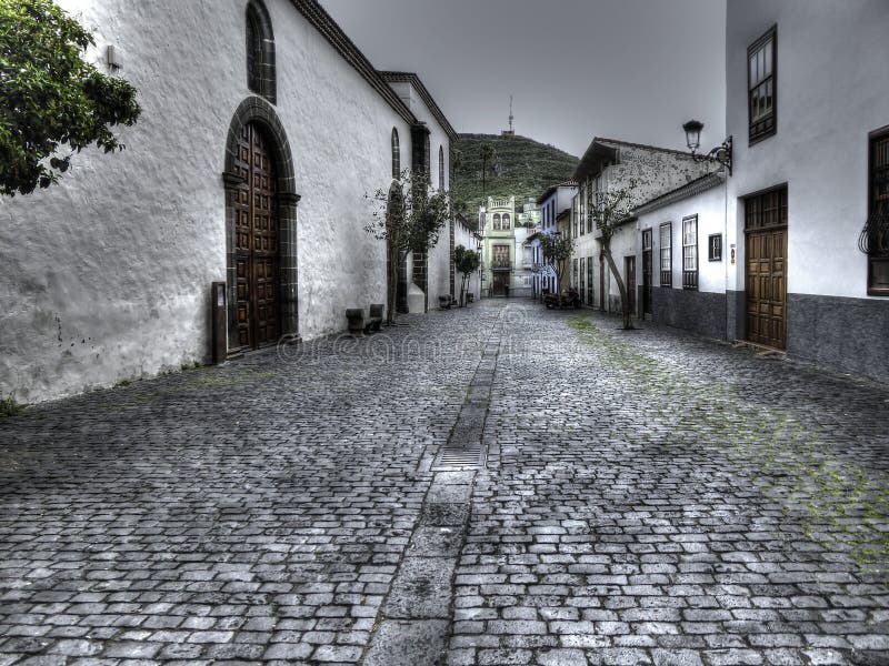 Beautiful View of a Street between the Ancient Building Stock Image ...