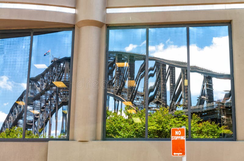 Beautiful View of Sydney Harbour Bridge Reflections, Australia Stock ...