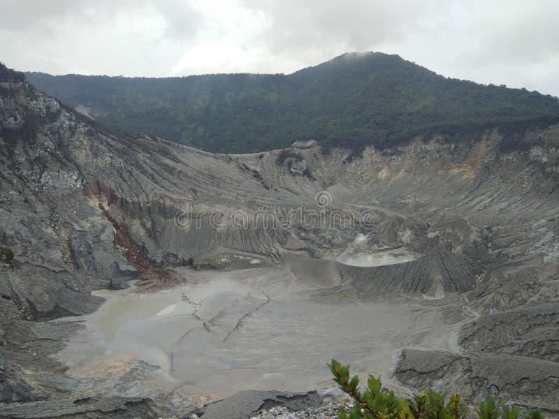 Beautiful View of Tangkuban Parahu Mountain Stock Photo - Image of ...