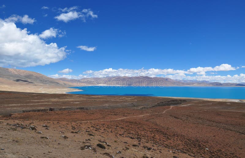Beautiful View of Tibetan Landscape Stock Photo - Image of clouds, asia ...