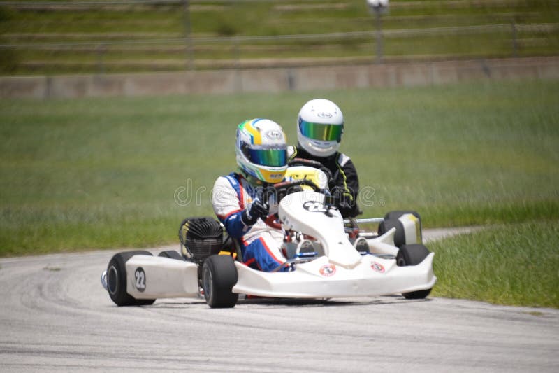 Beautiful View of Two People Riding a Car on Race Stock Image - Image ...