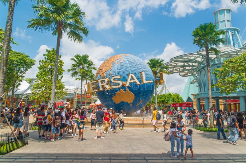 A View of Universal Studios in Singapore. Editorial Stock Photo - Image ...