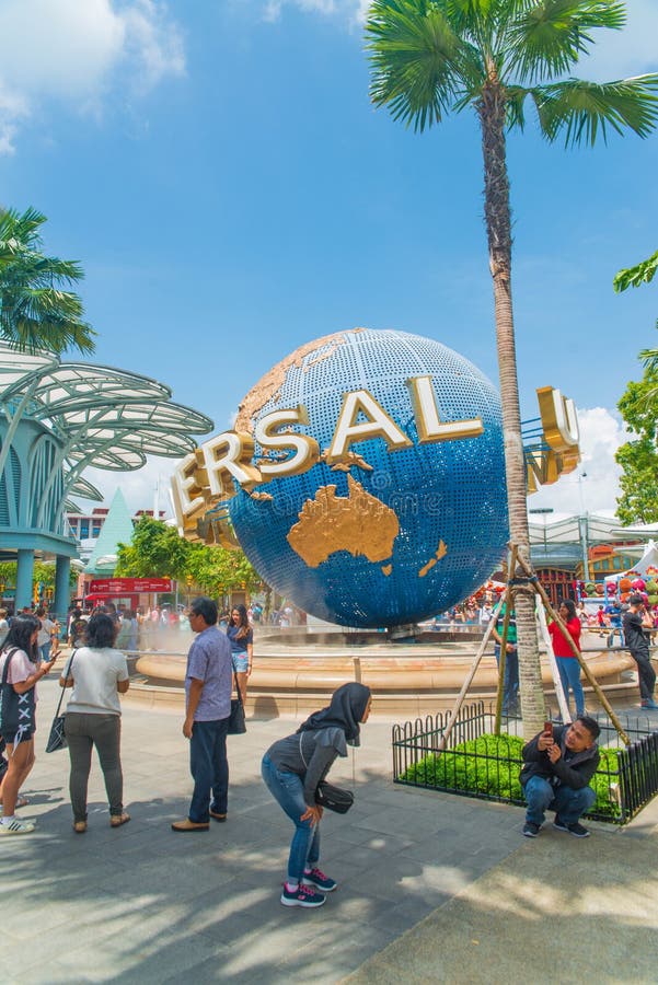 A View of Universal Studios in Singapore. Editorial Image - Image of ...