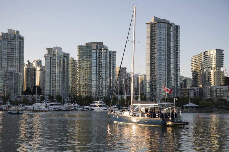 Beautiful View of Vancouver Bay in Vancouver Stock Photo - Image of ...