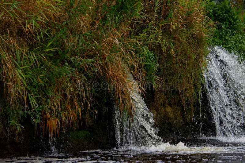 Beautiful View of Ventas Rumba Fall in Kuldiga, Latvia Stock Photo ...