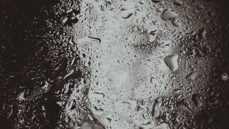 Beautiful View from Water Sprayed Glass Surface Stock Image - Image of ...