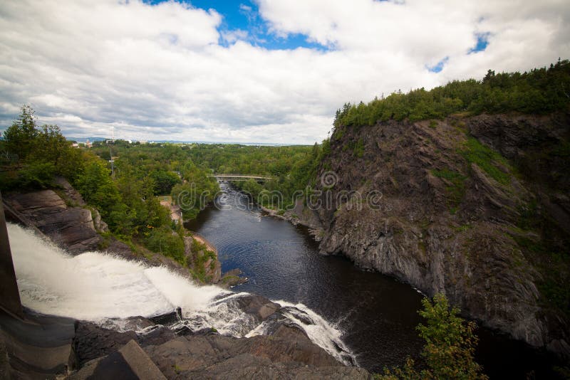 View on the waterfall stock photo. Image of beauty, landmark - 107017090