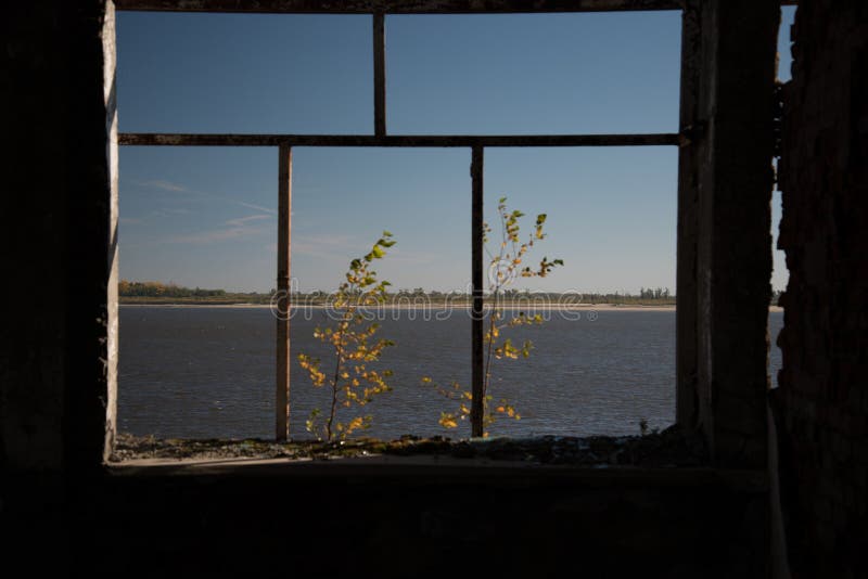 A BEAUTIFUL VIEW through a WINDOW Stock Image - Image of landscape ...
