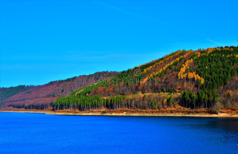 Beautiful View of Zetea Lake Romania Stock Image - Image of mountains ...