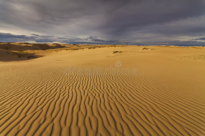 Beautiful Views of the Desert Landscape. Gobi Desert Stock Photo ...