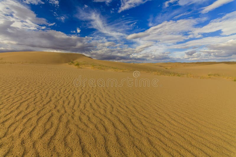 Beautiful Views of the Gobi Desert. Stock Photo - Image of heat, ripple ...