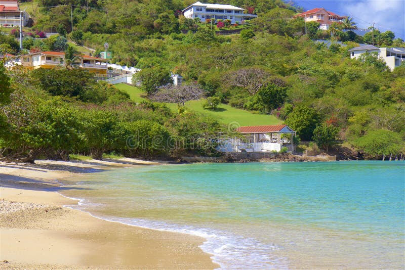 Morne Rouge Beach in Grenada, Caribbean Editorial Photo - Image of ...