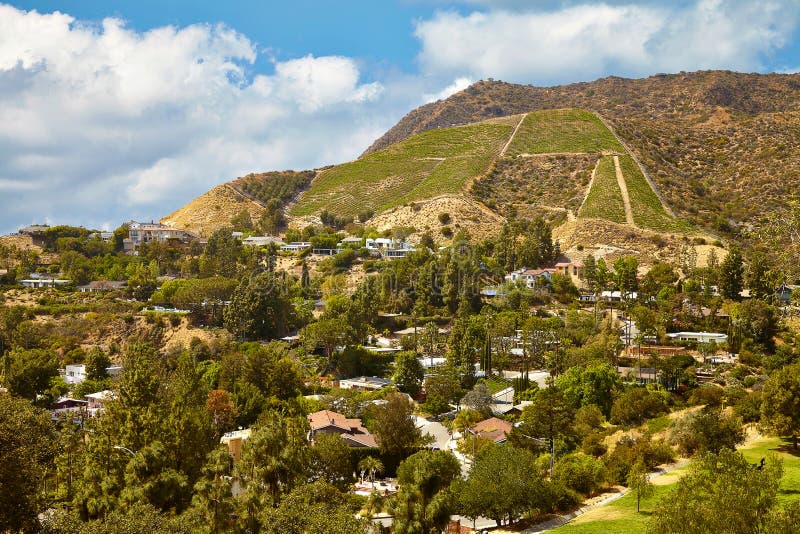 Beautiful Views of the Hollywood Hills Stock Image - Image of landscape ...
