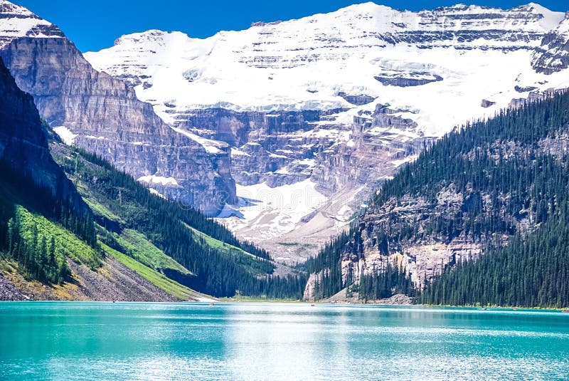 Lake Louise in Banff National Park in the Rocky Mountains of Alb Stock ... Lake Louise in Banff National Park in the Rocky Mountains of Alb Stock ...
