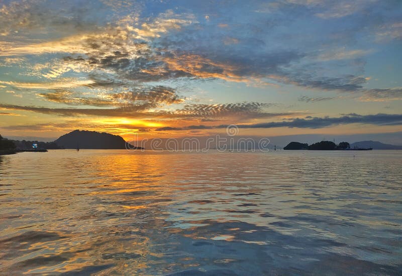 Beautiful Views of Mountains and Beaches in Indonesia Stock Image ...