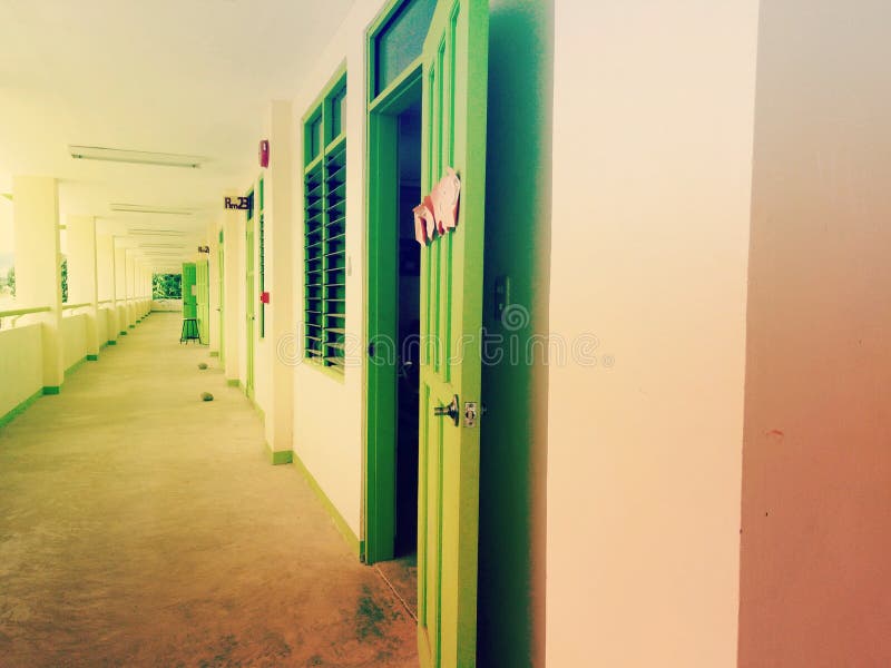 Beautiful Views from the 3 Storey School Building Stock Image - Image ...