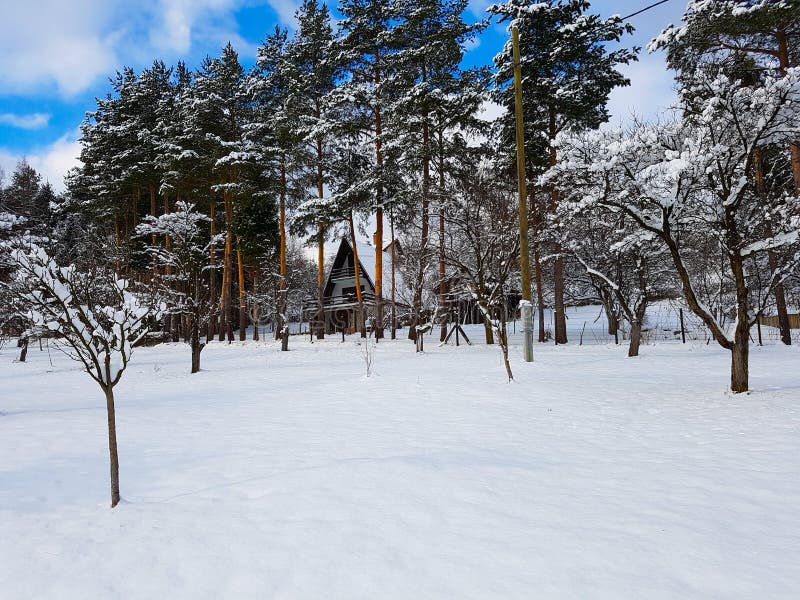 Beautiful Views of the Village Stock Image - Image of europe, snowflake ...