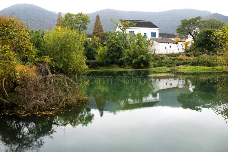 Beautiful village stock photo. Image of trees, county - 13156942