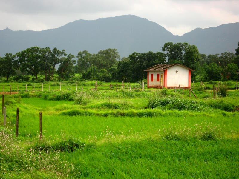 Beautiful Village Scene stock image. Image of scene, farm - 3068559