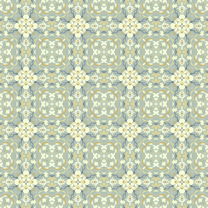 Beautiful Vintage Abstract Seamless Pattern Vector Illustration Stock ...