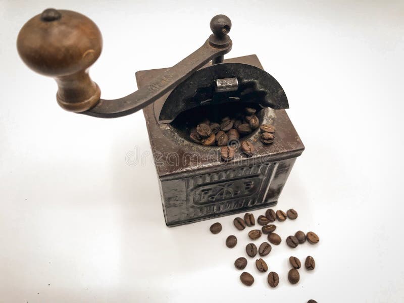 Vintage coffee grinder stock image. Image of ancient - 170763095