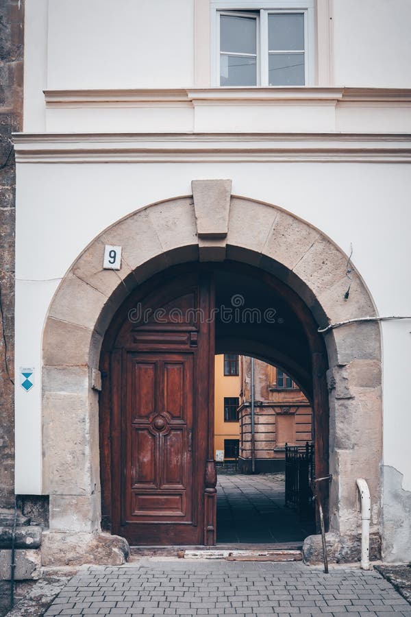 Beautiful Vintage Doors in Urban Architecture Stock Photo - Image of ...