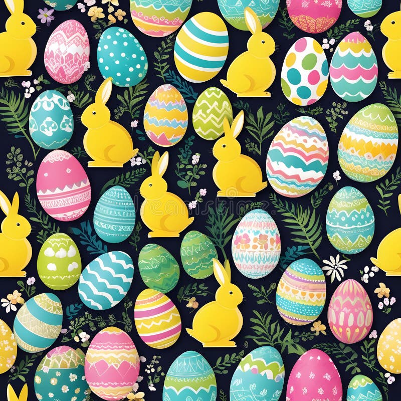 Beautiful Vintage Easter Background and Wallpaper, Illustration Stock ...