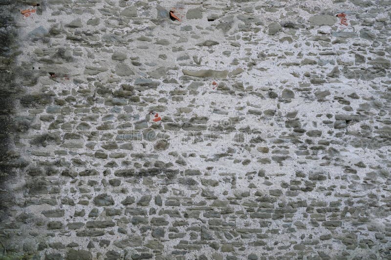 Beautiful Vintage Texture of the Wall of a Medieval Castle Built in the ...