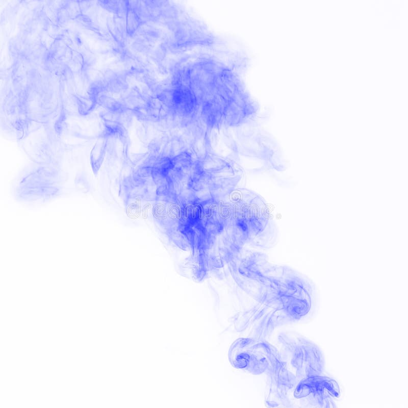 Violet Smoke on White Background Stock Image - Image of blue, movement ...