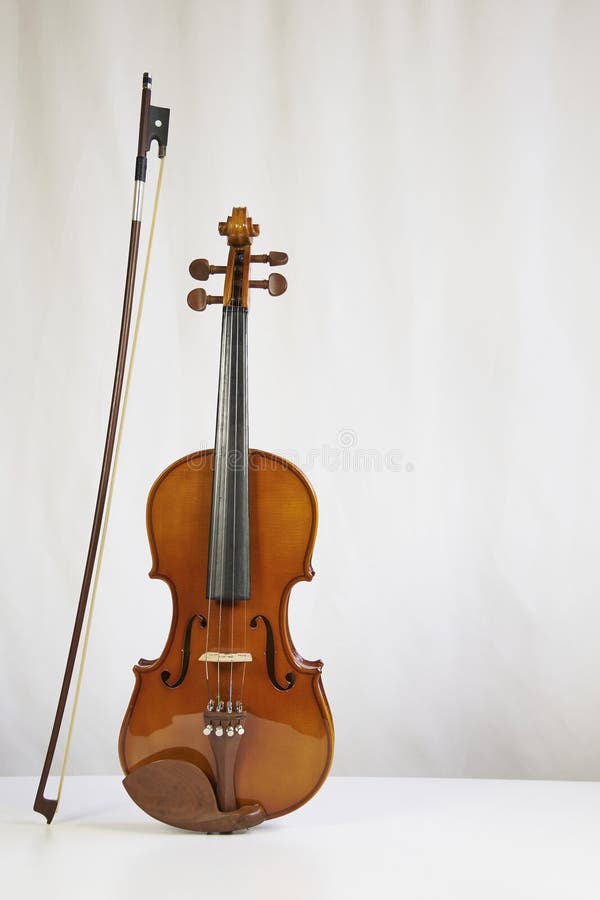 Violin, Wind Musical Instrument, Isolated on White Background. Stock ...