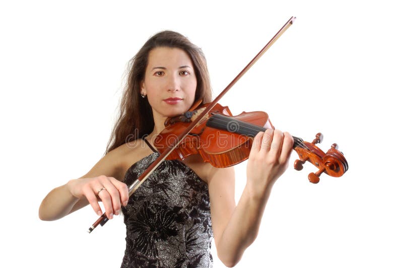 Beautiful violinist stock photo. Image of play, classical - 11085188