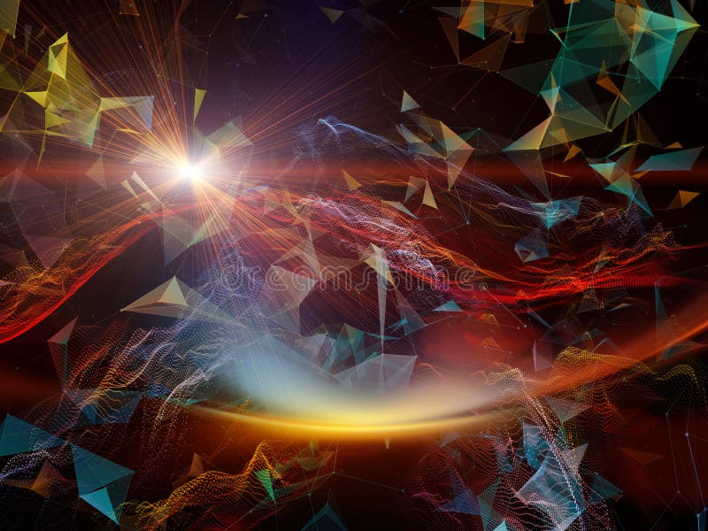 Beautiful Virtual World stock illustration. Illustration of isolated ...