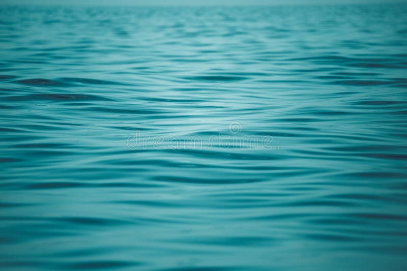 Beautiful Vivid Blue Ocean Close Up Image Showing the Ripples Stock ...