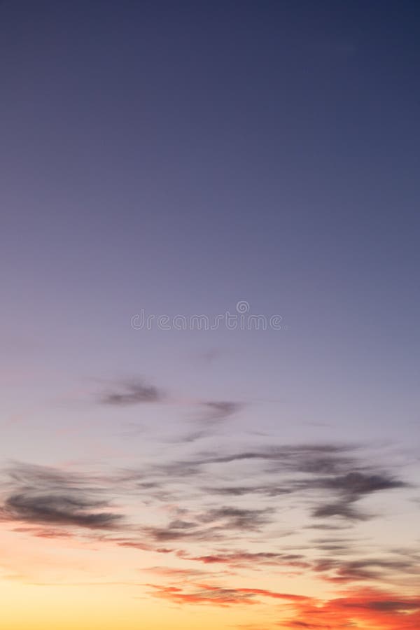 Beautiful Vivid Color Sunset Clouds after Sunset Stock Image - Image of ...