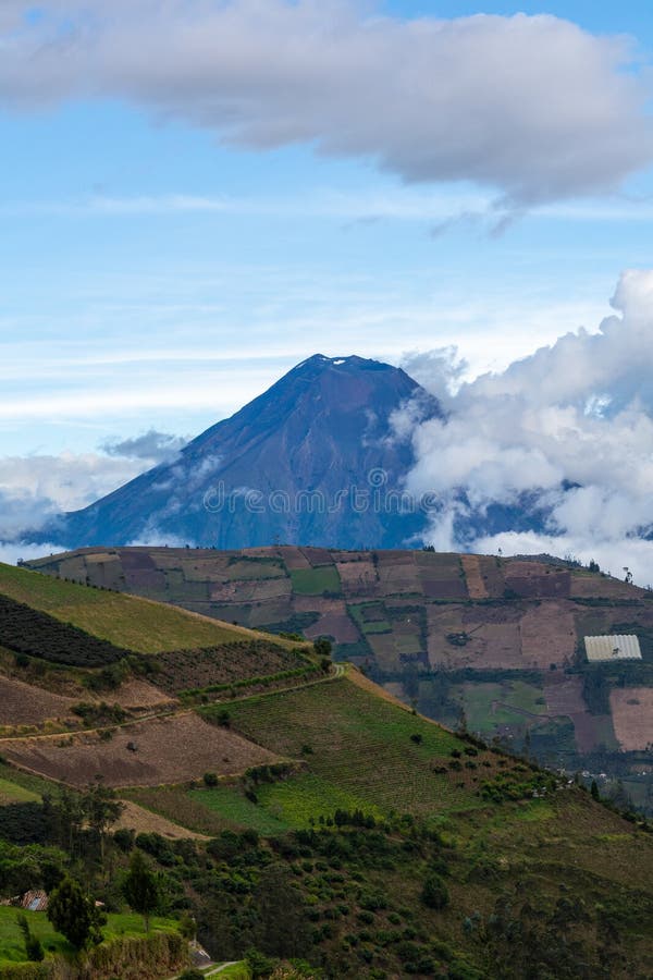 Beautiful Volcano in the Andes Mountains Stock Image - Image of andes ...